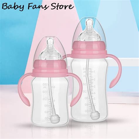 실리콘 젖꼭지 아기 젖병 우유 수유 용기 Bpa 무료 어린이 어린이 마시는 병 신생아 과일 주스 간호 피더병 Aliexpress