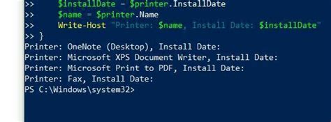 List Installed Printers With Installation Date Programming Development Spiceworks Community