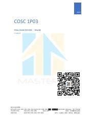 COSC P FINAL EXAM REVIEW pdf COSC P FINAL EXAM REVIEW ONLINE CONNOR 我们开设的课程 ACTG