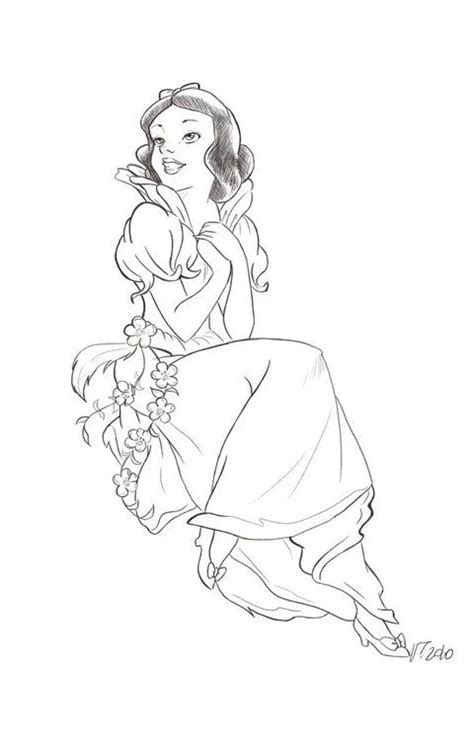 Snow White Sketch By Vpdessin Disney Princess Drawings Disney Sketches