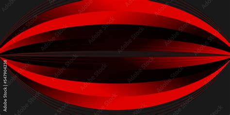 Abstract Red Wave Curve On Black Design Modern Luxury Background
