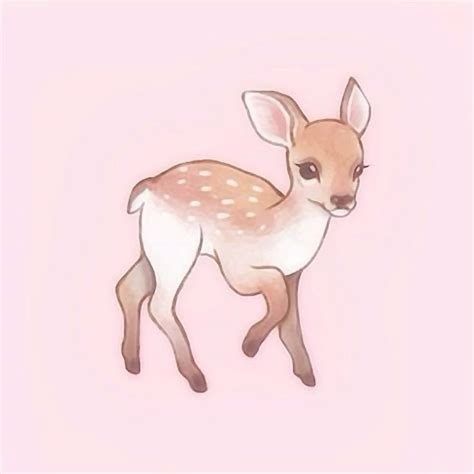 Coquette Fawn Deer Bambi ♡ Cute Drawings Chibi Deer Art