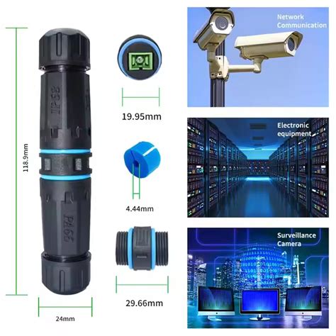 Ip68 Waterproof Fast Connector For Optical Fibre Cable Hentek