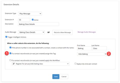 Automate A Workflow Within Voice And Sms Extensions Allclients Knowledge Base