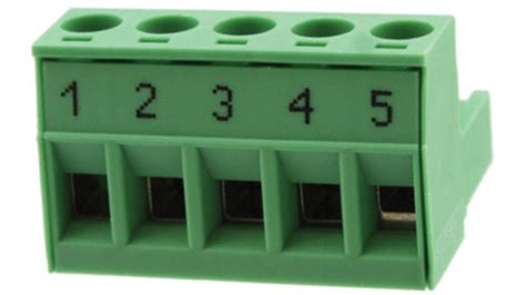 1826681 Phoenix Contact 5mm Pitch 5 Way Pluggable Terminal Block Plug Plug In Screw