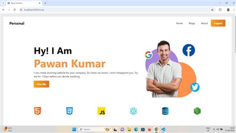 Pawan Kumar R On Linkedin Mernstack Webdevelopment Portfolio