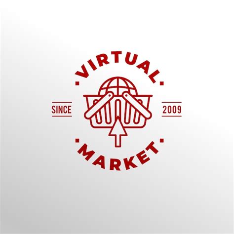 Concept De Logo De Supermarché Vecteur Gratuite