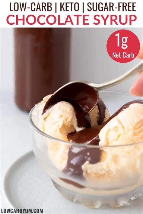 Sugar Free Chocolate Syrup Recipe Keto Low Carb Low Carb Yum