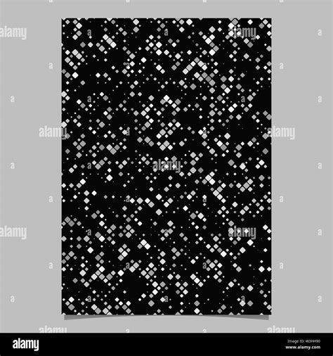 Grey Geometric Diagonal Rounded Square Pattern Brochure Template Background Stock Vector Image