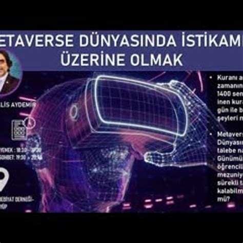 Stream Metaverse D Nyas Nda Stikamet Zere Olmak Prof Dr Halis