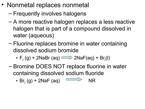 Classifying Chemical Reactions Ppt Chemistry Science