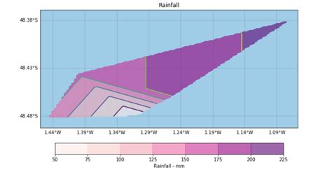Python How To Plot Interpolate Station Data Over A Map Basemap