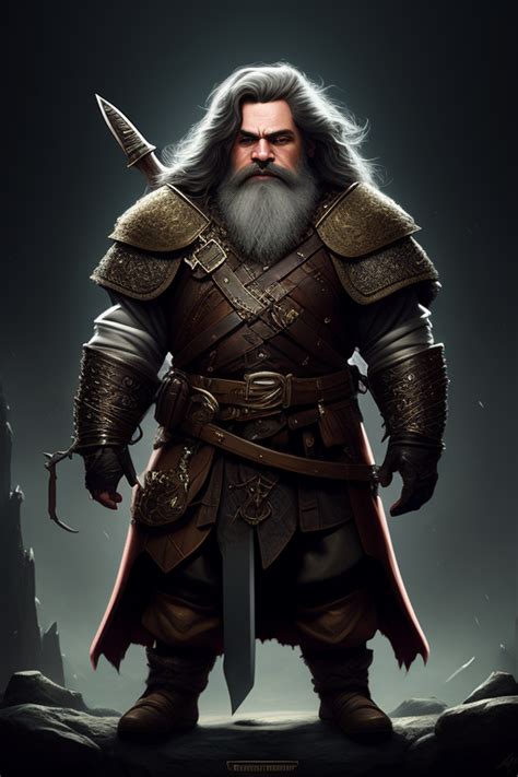 Akrasiel Male Dwarf Commoner Drunkard Mean He Has No Eyebrows