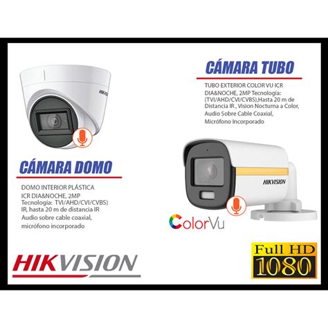 Ripley KIT 4 CÁMARA SEGURIDAD HIKVISION RI K024 FK04 2C FULL HD