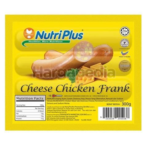 Nutriplus Cheese Chicken Frankfurters 300gm