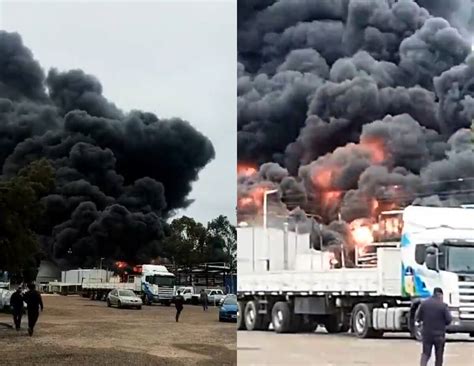 Se Incendió Una Fábrica De Resinas En El Parque Industrial De