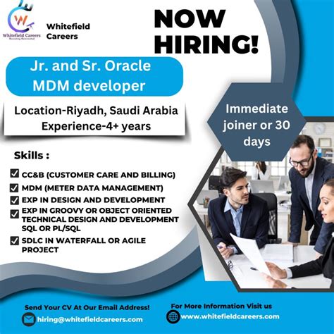 Whitefield Careers On Linkedin Riyadhjobs Oraclemdm Whitefieldcareers Techcareers Hiringnow