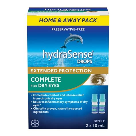 Hydrasense Complete Eye Drops 2 X 10ml