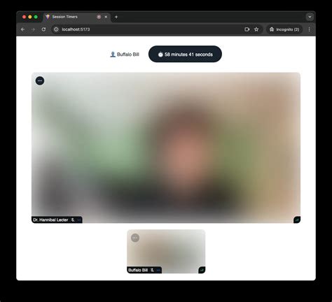 session timers react video and audio docs