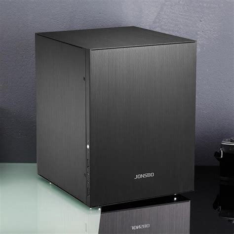 Jonsbocarcasa De Aluminio Plateado Para Ordenador Mini Itx Matx Usb 30