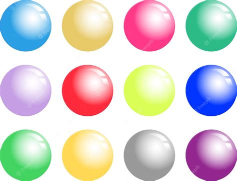 Premium Vector Set Of Colored Bubbles