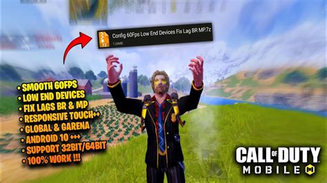 COD MOBILE CONFIG 60FPS LOW END DEVICE FIX LAGS BR MP CONFIG CODM
