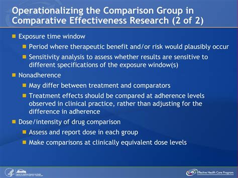 Ppt Comparator Selection In Observational Comparative Effectiveness Research Powerpoint