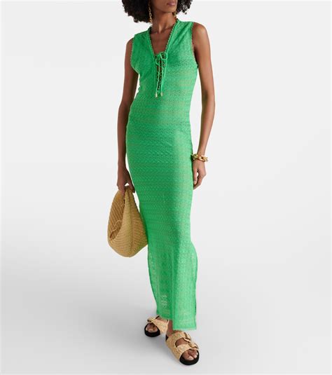 Maddie Crochet Maxi Dress In Green Melissa Odabash Mytheresa
