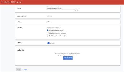 Google AdMob Ex AdMob Mediation Android