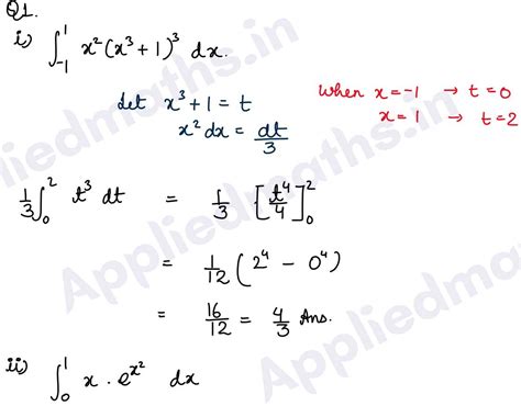 Q1integrate 1to1 X2 X3plus1 3 Dx