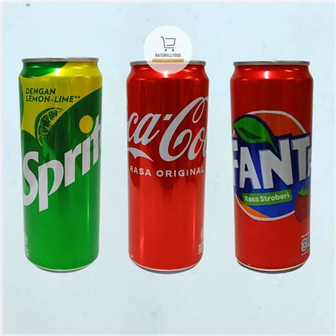 Jual 3kaleng Fanta Sprite Coca Cola Kaleng Slim 250ml Indonesia