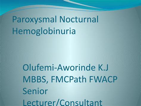 Pdf Paroxysmal Nocturnal Hemoglobinuria Dokumentips