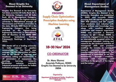 Supplychain Machinelearning Prescriptiveanalytics Atalfdp Graphicerauniversity