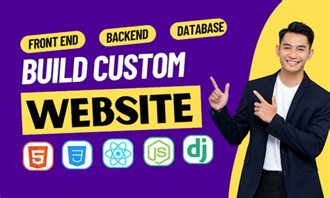 build full stack website development full stack developer front end