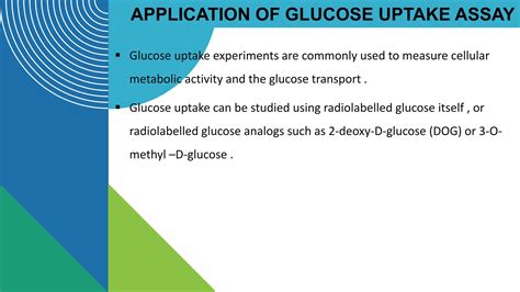 Glucose Uptake Assay Pptx
