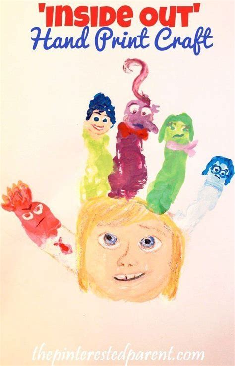 Inside Out Character Hand Print Craft Artofit