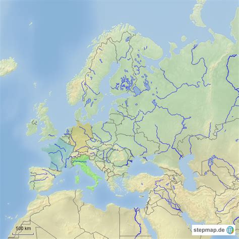 Europa Fl Sse Von Chreich Landkarte F R Deutschland