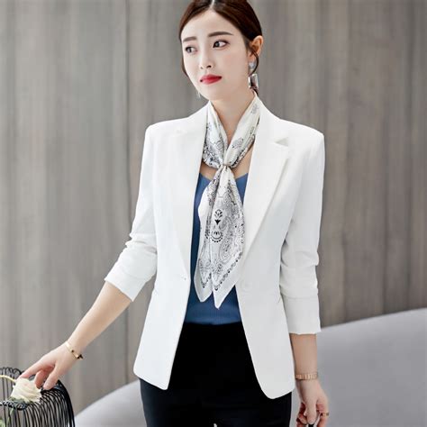 Women Fashion Long Sleeved Suit Outerwear Female Office Ladies Ol Work