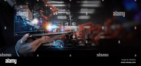 Automation Robot Arm Manager Technical Industrial Engineer Working And