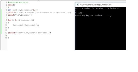 All C Programs Program 16 To Find Factorial Of A Number