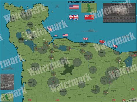 Operation Overlord Map Only Combat Miniatures