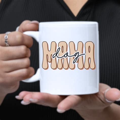 Custom Dog Mom Mug Personalized Dog Mom Mug Retro Mom Mug Dog Mama