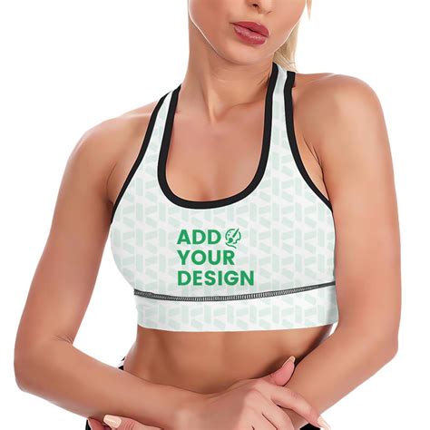 Custom All Over Print On Demand Sports Bra Printkk