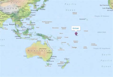 Kiribati Map