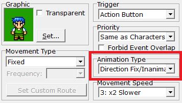 How To Make Event Npcs To Face Only At A Certain Direction Rpg Maker Forums