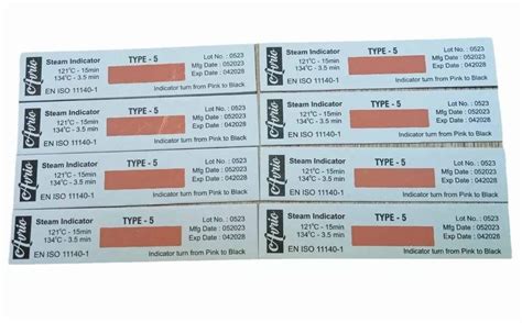 Chemical Indicator Class 5 Steam At ₹ 6piece Chemical Indicator