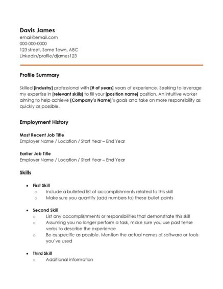 Functional Resume Examples Guide Templates