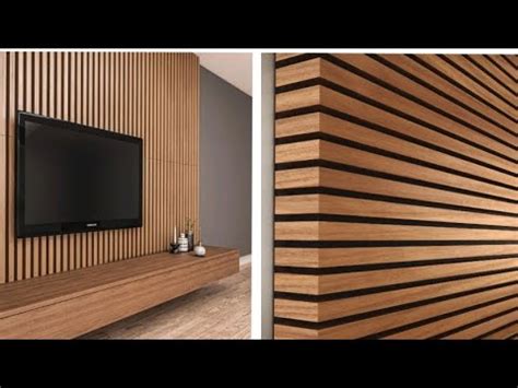 Wood Slat Wall Build Ideas Vertical Slat Wall TV Unit Design Living