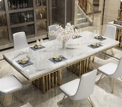 Marble Table Top Dining Table