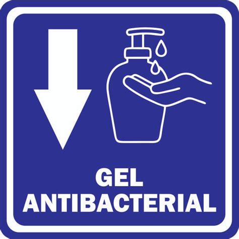 SeÑalamiento De Gel Antibacterial 30x30 Meida Shop